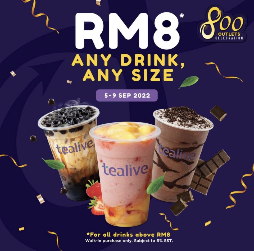 Tealive Kini Mempunyai 800 Cawangan Fizikal Di Seluruh Negara – Tajria