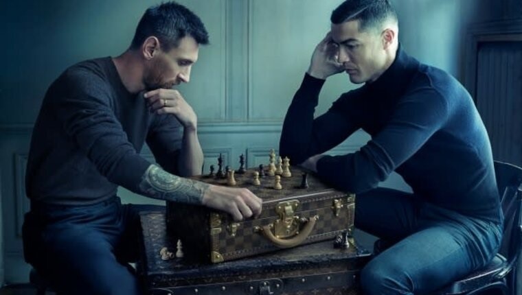 Kala Koper Louis Vuitton Jadi Papan Catur CR7 Dan Messi – Tajria