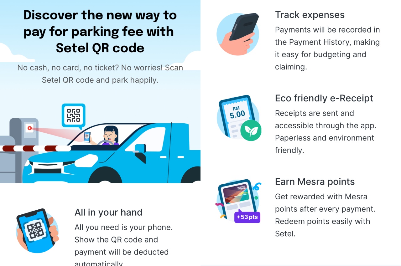 Setel Memperkenalkan Pembayaran Parkir Menggunakan Setel QR Di 7 Lokasi ...