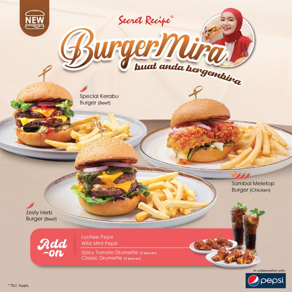 Mira Filzah X Secret Recipe Memperkenalkan Menu Bahari BurgerMira ...