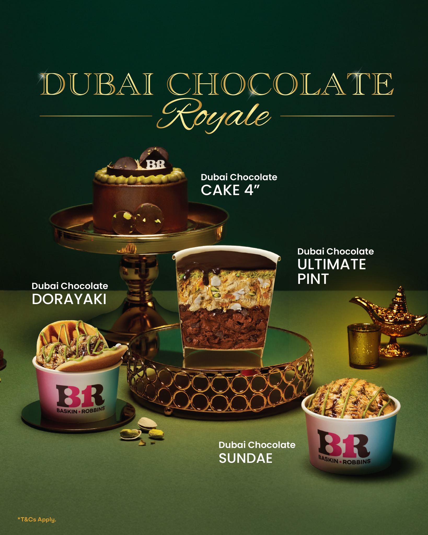 Baskin-Robbins Memperkenalkan Siri Dubai Chocolate Royale Untuk Peminat ...
